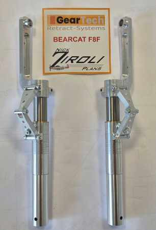 Bearcat F8F Ziroli Landing Gear - Geartech Replacement for ROBART - F8F ...