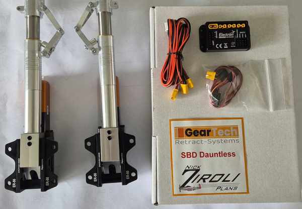 SBD Dauntless Ziroli retracts - Geartech replacement for ROBART - SBD ...